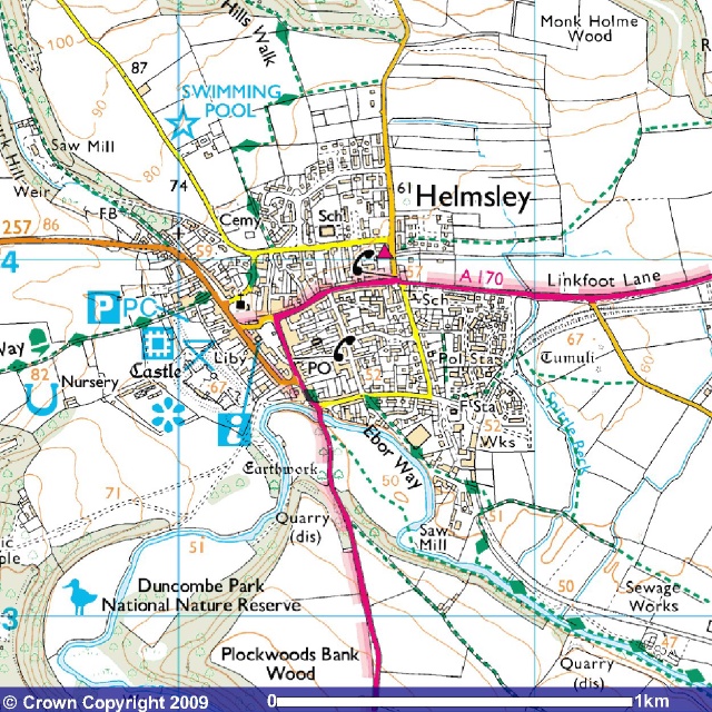 North Yorkshire, Cleveland Way, Helmsley, Osmotherly, Chop Gate and ...